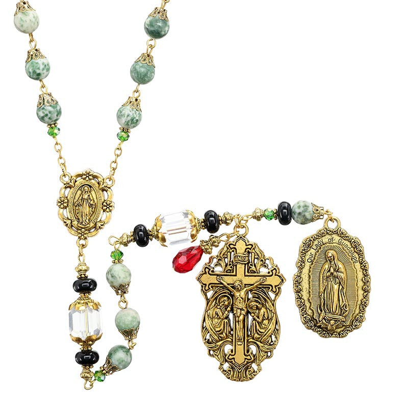 Saint Michael Vintage Rosary — The Roman Catholic Store